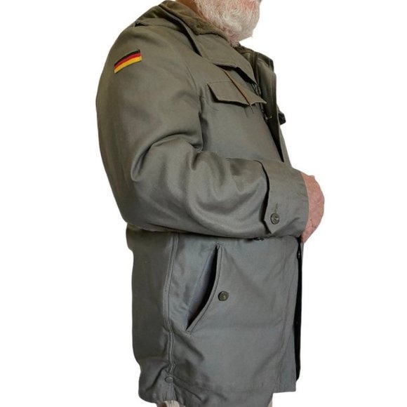 Jackets & Coats | Vintage Khaki Military Field Coat Authentic German ...